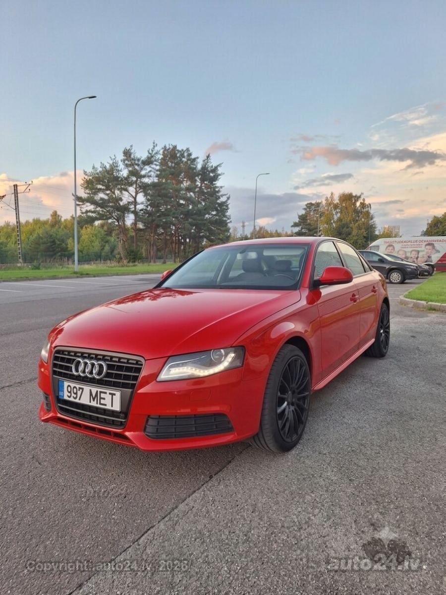 Red Audi A4 2008 in Tallinn, with an engine capacity of 2.00 L and mileage of 333 thousand km for 4999 €, photo 4 on AUTOMOTO.COM.LV
