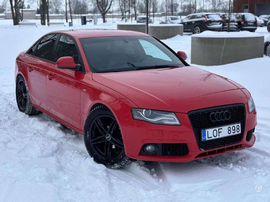 Sarkans Audi A4 2009 Ukmergė, ar dzinēja tilpumu 1.97 L un nobraukumu 299 tūkst. km par 3800 €, foto 1 vietnē AUTOMOTO.COM.LV