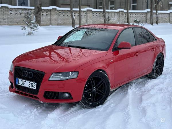 Sarkans Audi A4 2009 Ukmergė, ar dzinēja tilpumu 1.97 L un nobraukumu 299 tūkst. km par 3800 €, foto 3 vietnē AUTOMOTO.COM.LV