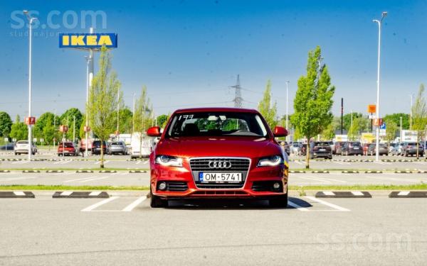 Red Audi A4 2009 in Riga, with an engine capacity of 1.80 L and mileage of 315 thousand km for 5990 €, photo 3 on AUTOMOTO.COM.LV