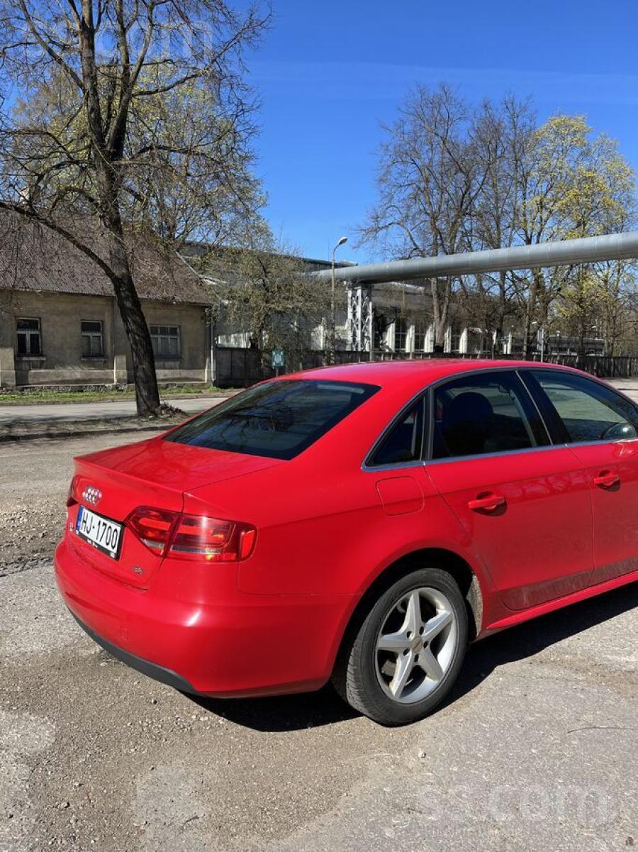 Red Audi A4 2009 in Riga, with an engine capacity of 1.80 L and mileage of 245 thousand km for 5200 €, photo 4 on AUTOMOTO.COM.LV