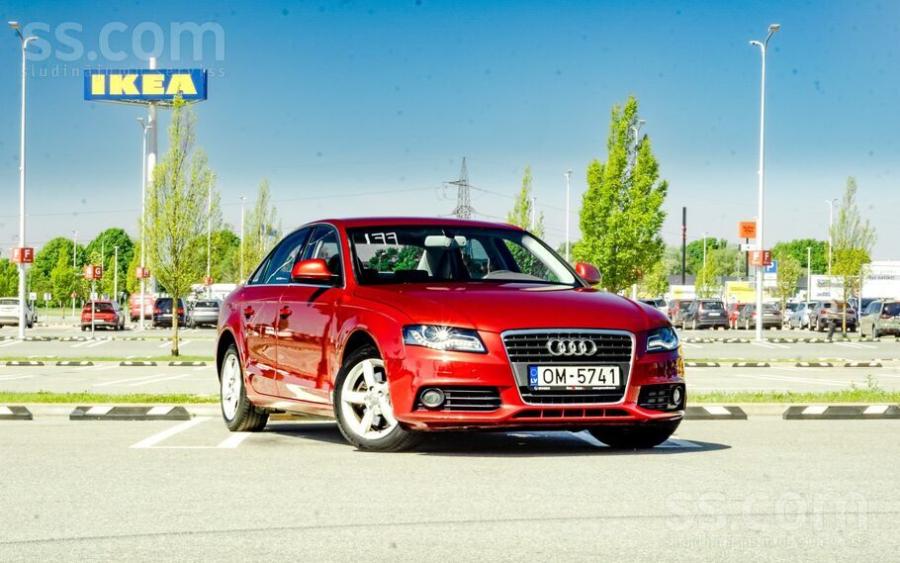 Red Audi A4 2009 in Riga, with an engine capacity of 1.80 L and mileage of 315 thousand km for 5990 €, photo 3 on AUTOMOTO.COM.LV