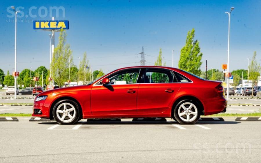 Red Audi A4 2009 in Riga, with an engine capacity of 1.80 L and mileage of 315 thousand km for 5990 €, photo 5 on AUTOMOTO.COM.LV