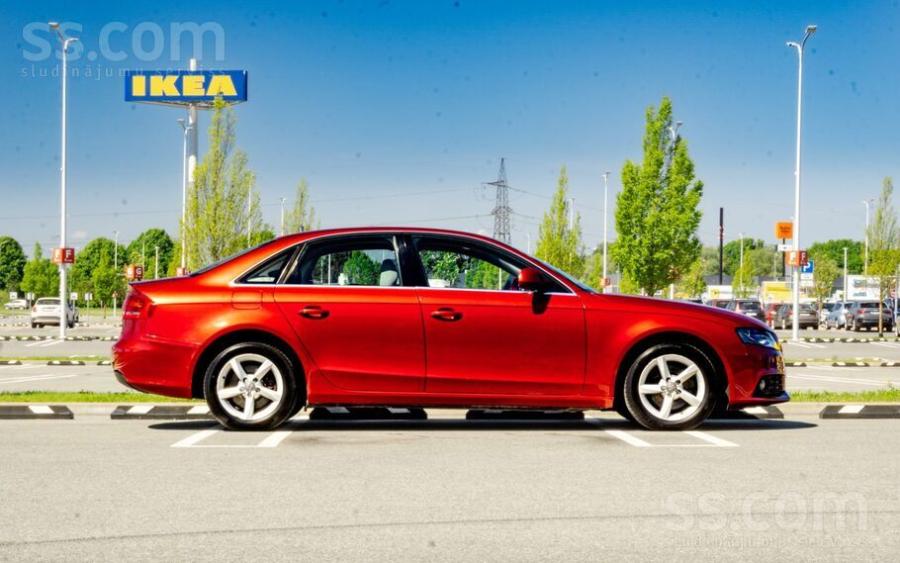 Red Audi A4 2009 in Riga, with an engine capacity of 1.80 L and mileage of 315 thousand km for 5990 €, photo 9 on AUTOMOTO.COM.LV