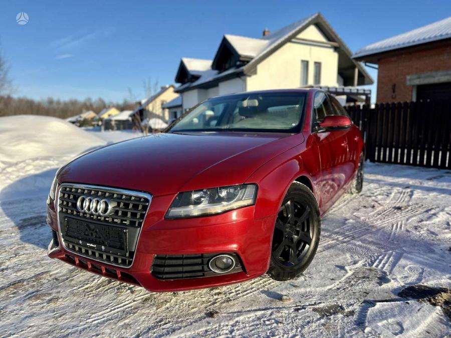 Red Audi A4 2010 in Siauliai, with an engine capacity of 1.97 L and mileage of 245 thousand km for 5450 €, photo 1 on AUTOMOTO.COM.LV