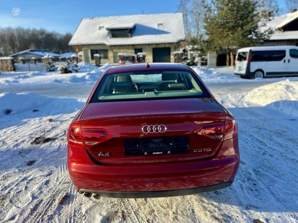 Red Audi A4 2010 in Siauliai, with an engine capacity of 1.97 L and mileage of 245 thousand km for 5450 €, photo 8 on AUTOMOTO.COM.LV