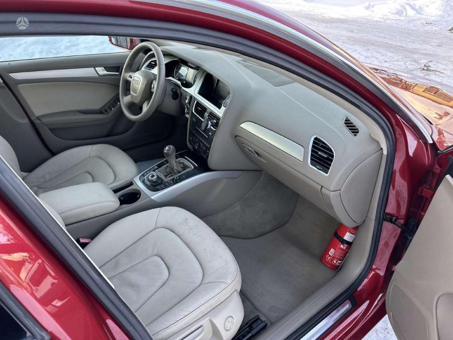 Red Audi A4 2010 in Siauliai, with an engine capacity of 1.97 L and mileage of 245 thousand km for 5450 €, photo 15 on AUTOMOTO.COM.LV