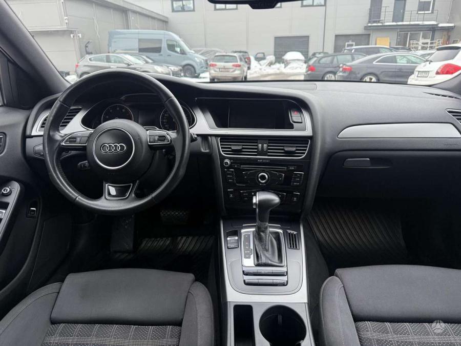 Red Audi A4 2013 in Vilnius, with an engine capacity of 1.80 L and mileage of 221 thousand km for 8500 €, photo 15 on AUTOMOTO.COM.LV