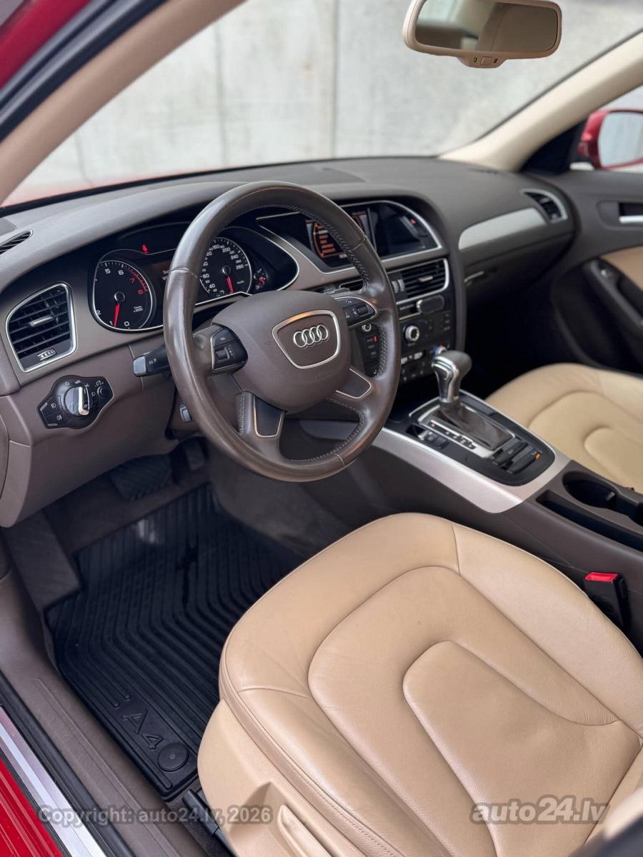 Red Audi A4 2014 in Rakvere, with an engine capacity of 1.80 L and mileage of 49 thousand km for 14999 €, photo 9 on AUTOMOTO.COM.LV