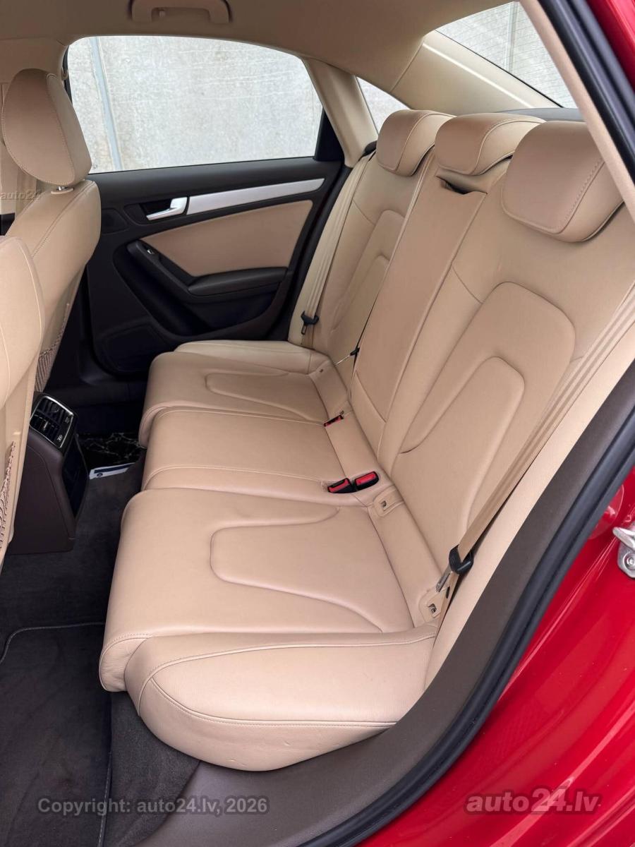 Red Audi A4 2014 in Rakvere, with an engine capacity of 1.80 L and mileage of 49 thousand km for 14999 €, photo 11 on AUTOMOTO.COM.LV
