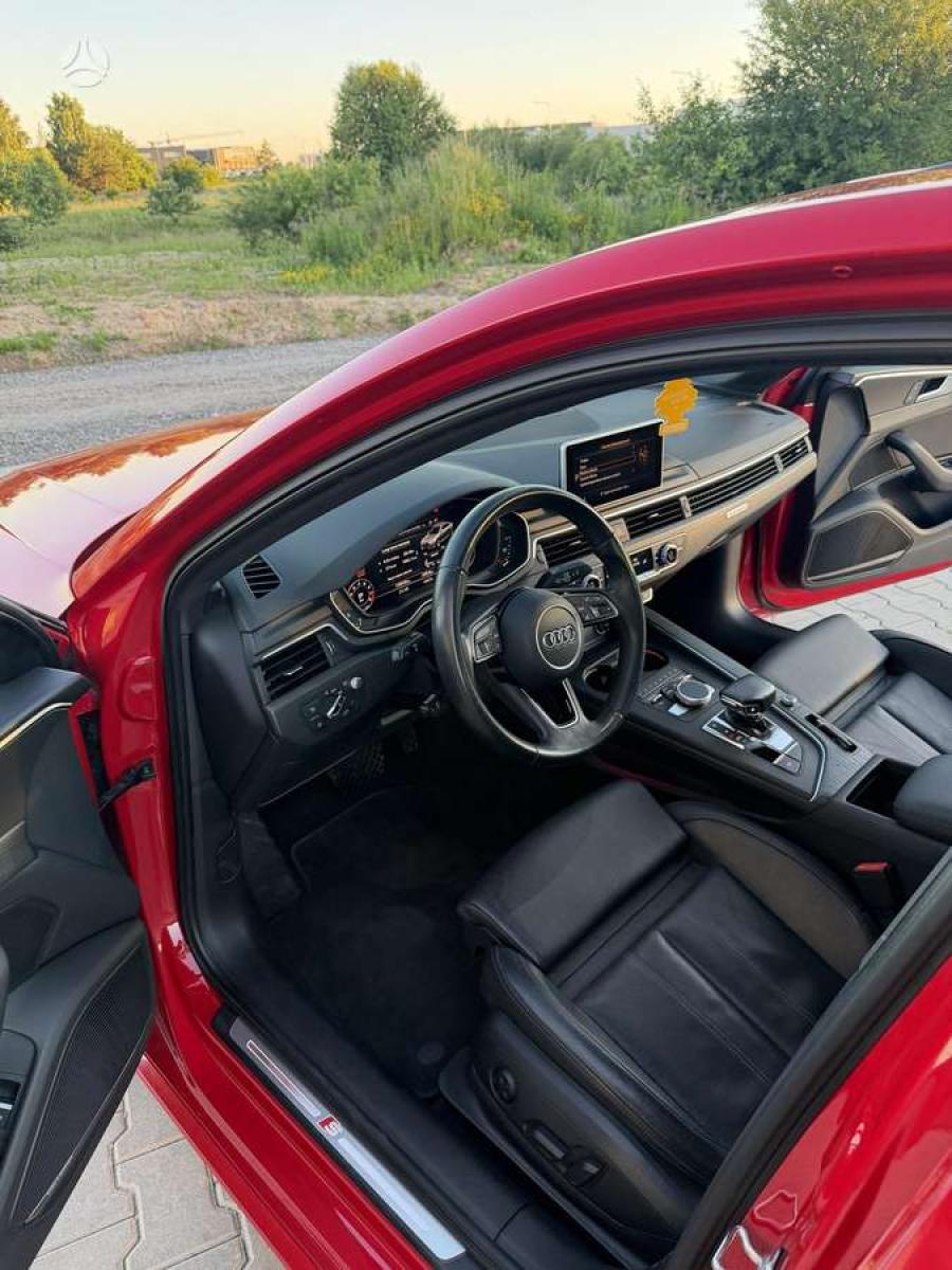 Red Audi A4 2017 in Vilnius, with an engine capacity of 1.98 L and mileage of 131 thousand km for 18750 €, photo 15 on AUTOMOTO.COM.LV