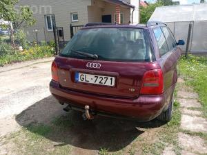 Red Audi A4 1996 in Ogre, with an engine capacity of 1.80 L and mileage of 340 thousand km for 750 €, photo 4 on AUTOMOTO.COM.LV