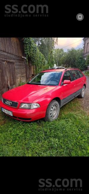 Sarkans Audi A4 1997 Gulbene, ar dzinēja tilpumu 1.90 L un nobraukumu 279 tūkst. km par 1350 €, foto 1 vietnē AUTOMOTO.COM.LV
