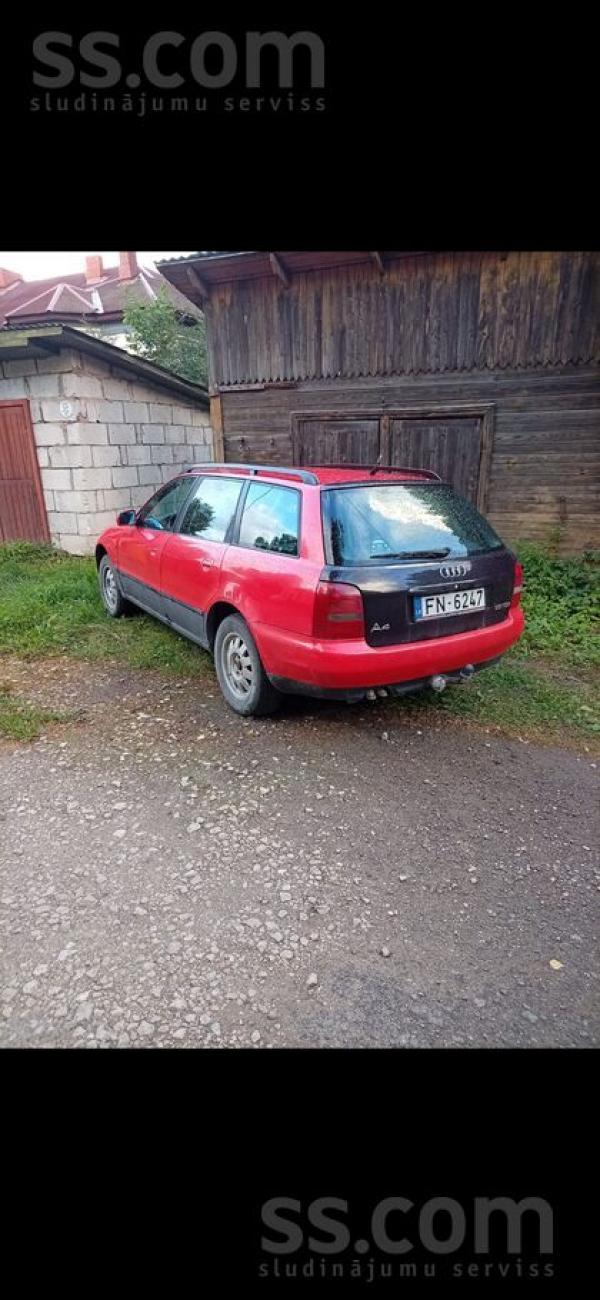 Sarkans Audi A4 1997 Gulbene, ar dzinēja tilpumu 1.90 L un nobraukumu 279 tūkst. km par 1350 €, foto 3 vietnē AUTOMOTO.COM.LV
