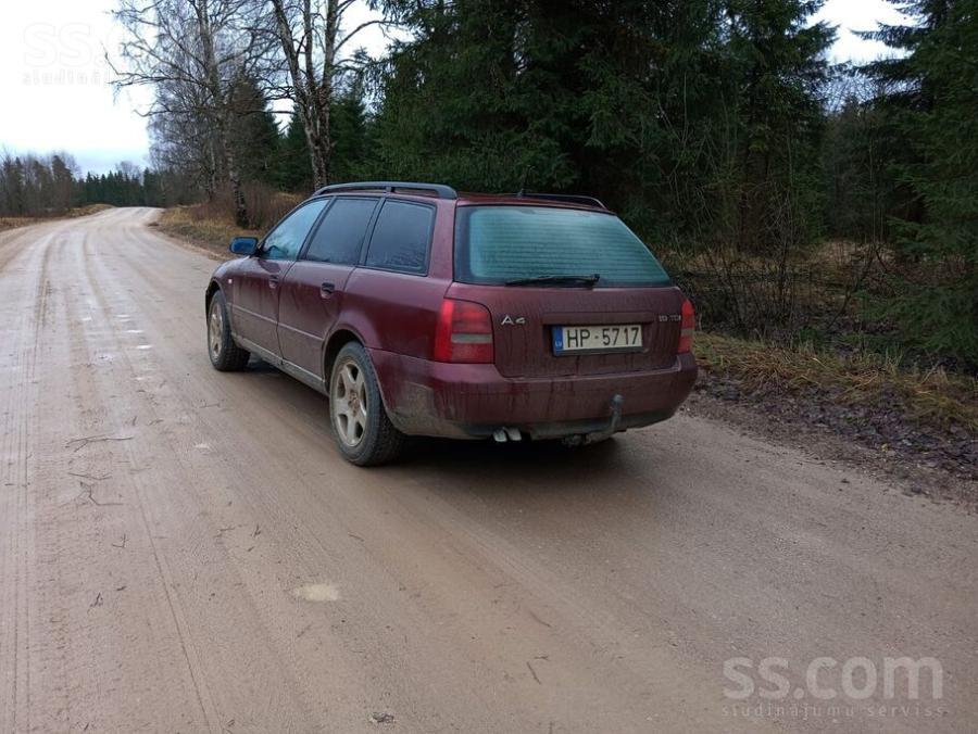 Red Audi A4 1999 in Cesis, with an engine capacity of 1.90 L and mileage of 460 thousand km for 1200 €, photo 3 on AUTOMOTO.COM.LV