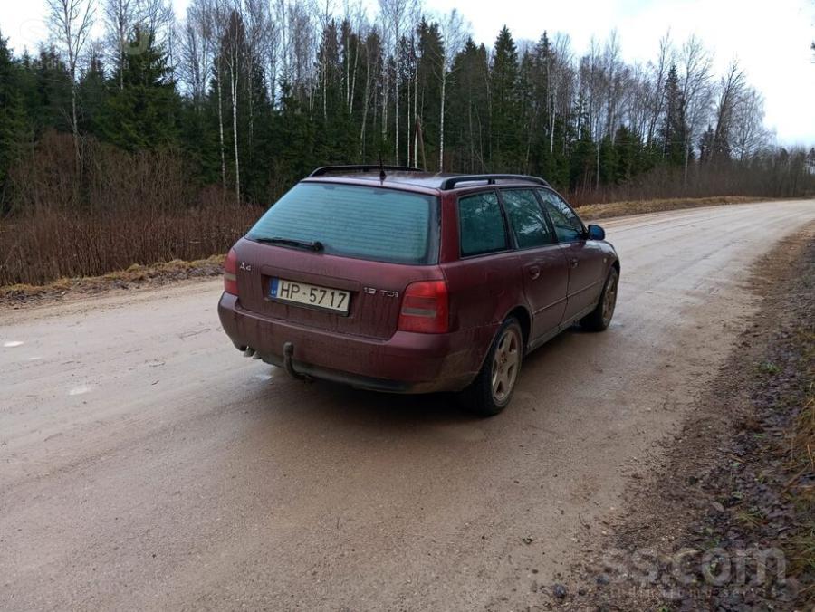 Red Audi A4 1999 in Cesis, with an engine capacity of 1.90 L and mileage of 460 thousand km for 1200 €, photo 4 on AUTOMOTO.COM.LV