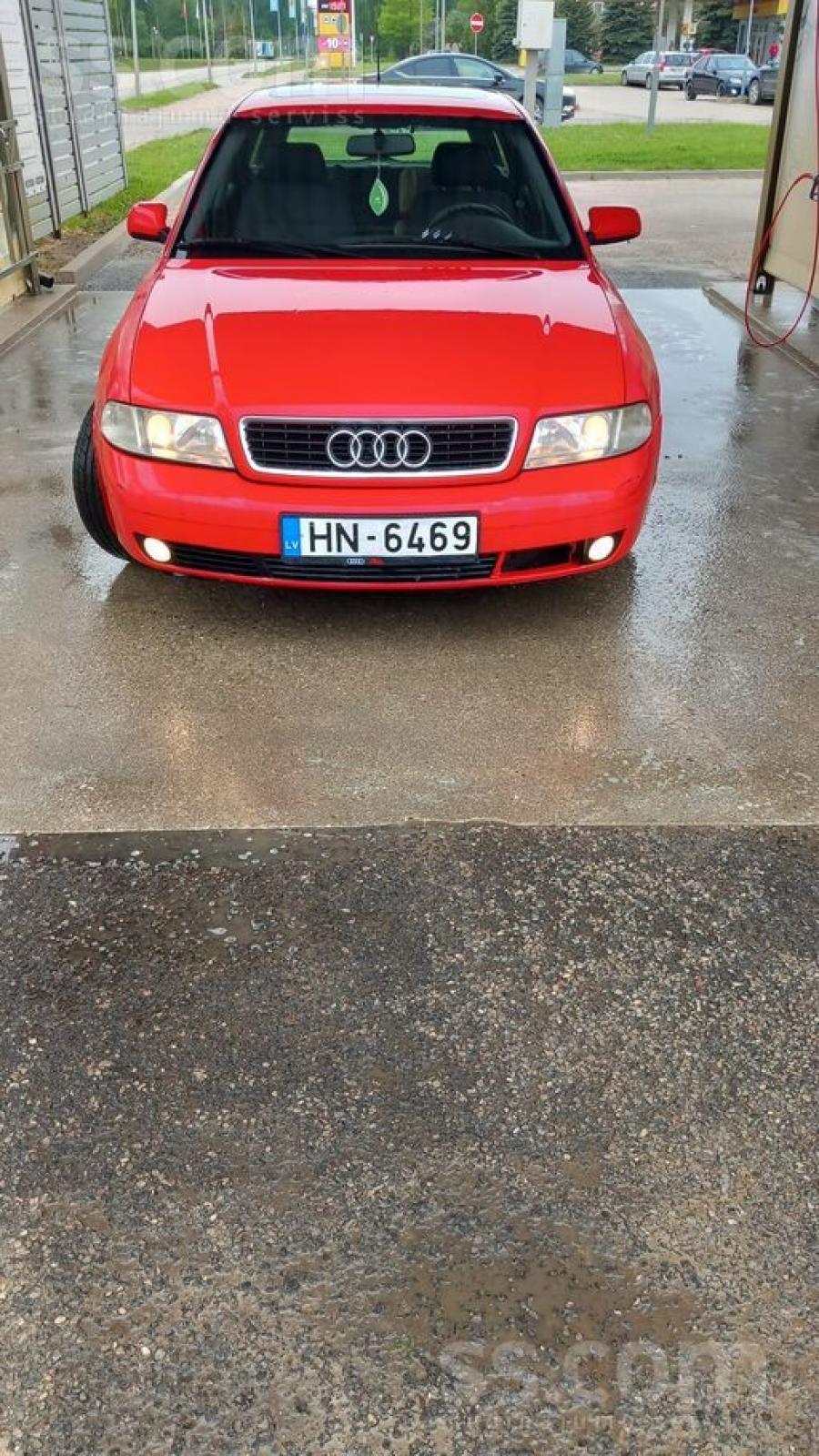 Red Audi A4 1999 in Preili, with an engine capacity of 2.50 L and mileage of 250 thousand km for 1050 €, photo 4 on AUTOMOTO.COM.LV