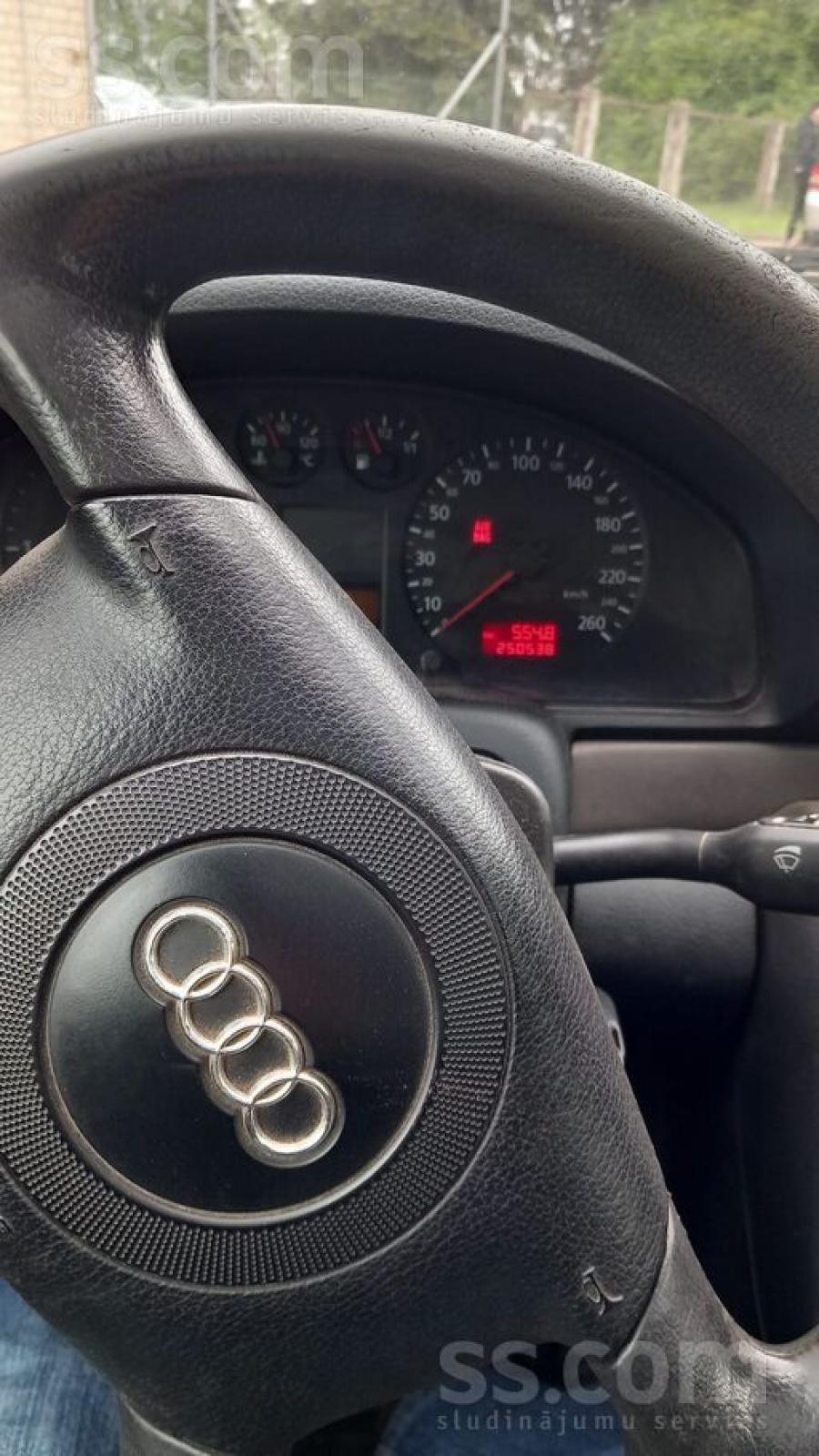 Red Audi A4 1999 in Preili, with an engine capacity of 2.50 L and mileage of 250 thousand km for 1050 €, photo 12 on AUTOMOTO.COM.LV