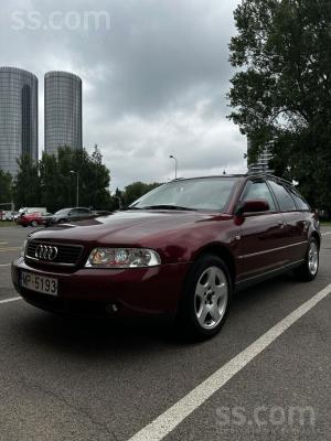 Sarkans Audi A4 1999 Rīga, ar dzinēja tilpumu 1.90 L un nobraukumu 338 tūkst. km par 2200 €, foto  vietnē AUTOMOTO.COM.LV