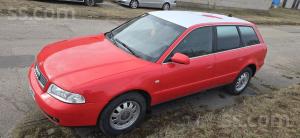Sarkans Audi A4 2000 Liepāja, ar dzinēja tilpumu 2.50 L un nobraukumu 410 tūkst. km par 1400 €, foto 6 vietnē AUTOMOTO.COM.LV