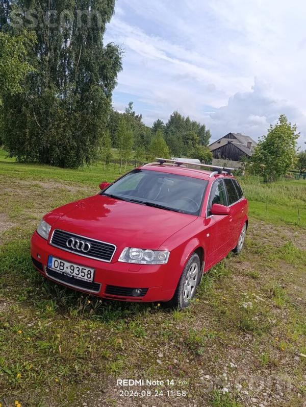Red Audi A4 2004 in Madona, with an engine capacity of 1.90 L and mileage of 300 thousand km for 500 €, photo 1 on AUTOMOTO.COM.LV