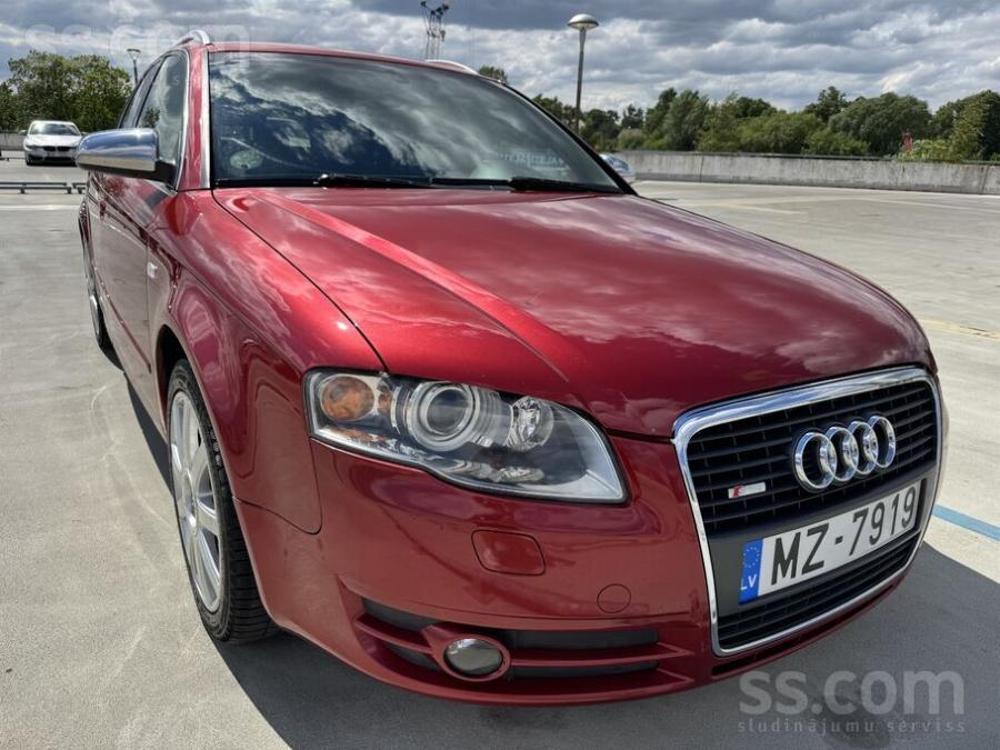 Red Audi A4 2005 in Riga, with an engine capacity of 2.00 L and mileage of 298 thousand km for 3399 €, photo 1 on AUTOMOTO.COM.LV