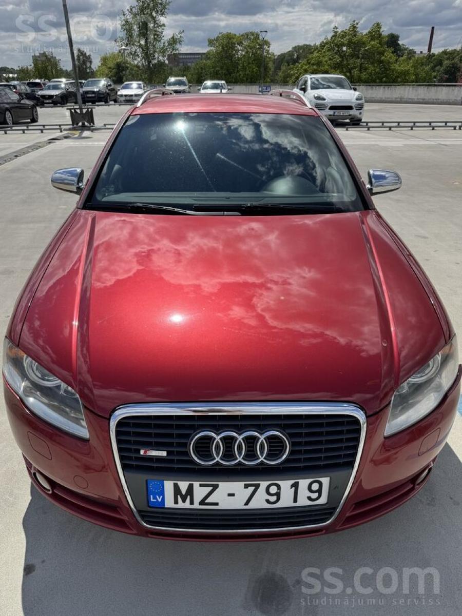 Red Audi A4 2005 in Riga, with an engine capacity of 2.00 L and mileage of 298 thousand km for 3399 €, photo 3 on AUTOMOTO.COM.LV