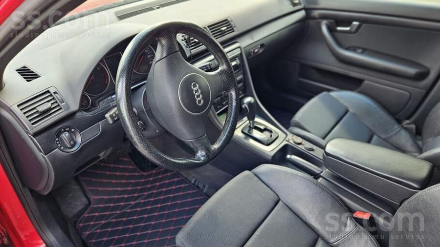 Sarkans Audi A4 2005 Rīga, ar dzinēja tilpumu 1.80 L un nobraukumu 370 tūkst. km par 3100 €, foto 7 vietnē AUTOMOTO.COM.LV