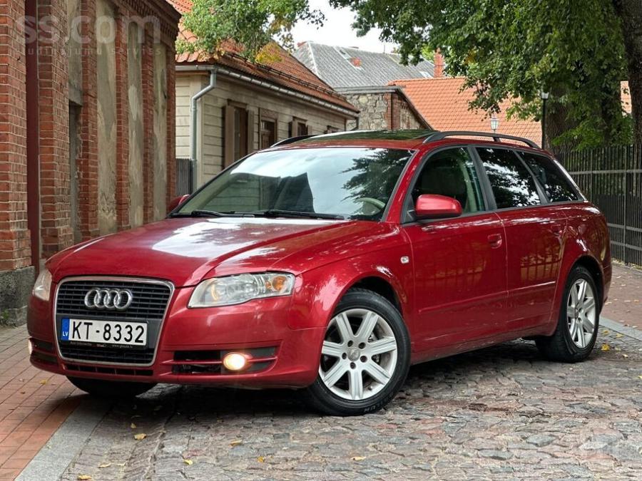 Red Audi A4 2005 in Cesis, with an engine capacity of 2.00 L and mileage of 396 thousand km for 1990 €, photo 1 on AUTOMOTO.COM.LV