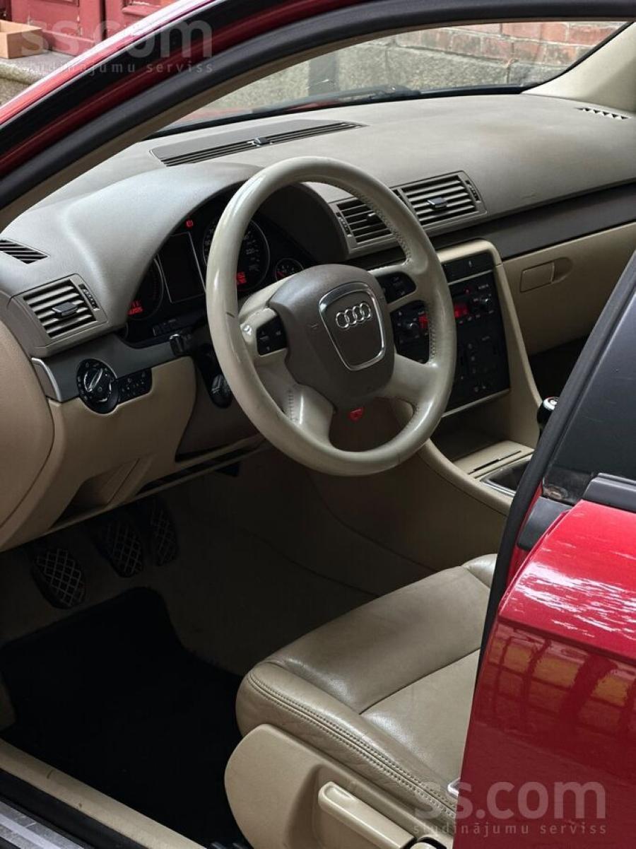 Red Audi A4 2005 in Cesis, with an engine capacity of 2.00 L and mileage of 396 thousand km for 1990 €, photo 13 on AUTOMOTO.COM.LV