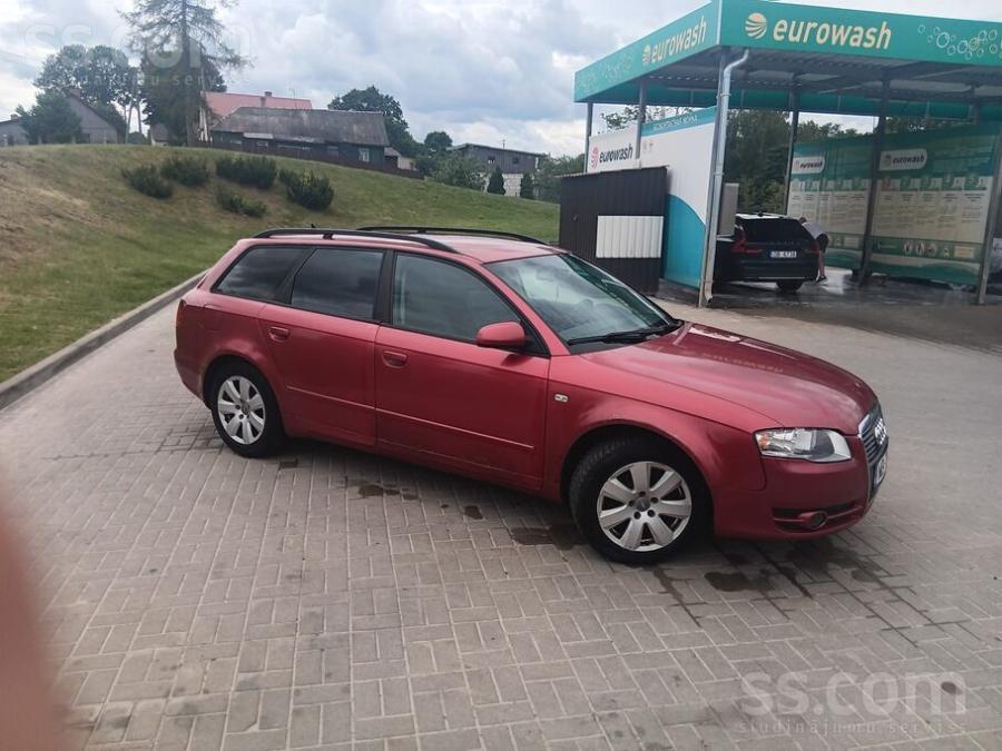 Red Audi A4 2006 in Rezekne, with an engine capacity of 1.90 L and mileage of 400 thousand km for 1700 €, photo 2 on AUTOMOTO.COM.LV