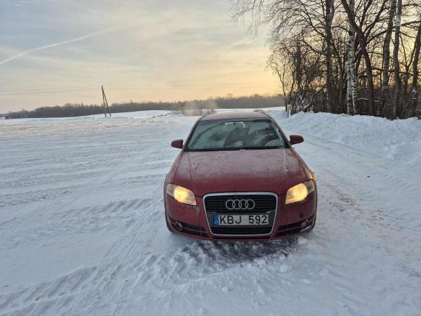 Red Audi A4 2006 in Kupiskis, with an engine capacity of 1.97 L and mileage of 420 thousand km for 850 €, photo 1 on AUTOMOTO.COM.LV