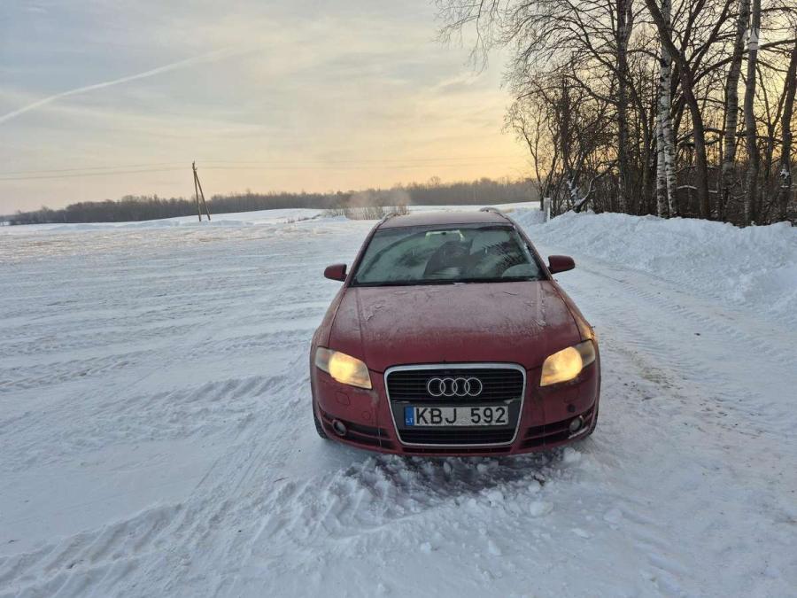 Sarkans Audi A4 2006 Kupiškis, ar dzinēja tilpumu 1.97 L un nobraukumu 420 tūkst. km par 850 €, foto 1 vietnē AUTOMOTO.COM.LV