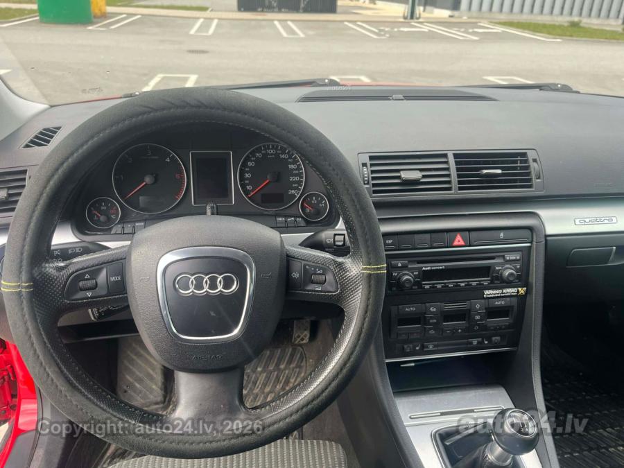 Red Audi A4 2006 in Tartu, with an engine capacity of 2.00 L and mileage of 362 thousand km for 2900 €, photo 10 on AUTOMOTO.COM.LV
