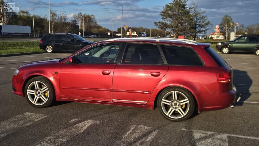 Red Audi A4 2006 in Kaunas, with an engine capacity of 2.00 L and mileage of 241 thousand km for 3600 €, photo 7 on AUTOMOTO.COM.LV