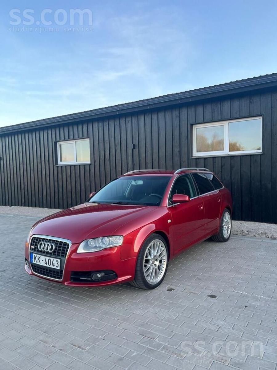 Red Audi A4 2006 in Jelgava, with an engine capacity of 2.00 L and mileage of 301 thousand km for 3995 €, photo 1 on AUTOMOTO.COM.LV