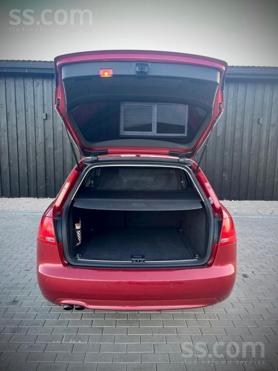 Red Audi A4 2006 in Jelgava, with an engine capacity of 2.00 L and mileage of 301 thousand km for 3995 €, photo 13 on AUTOMOTO.COM.LV