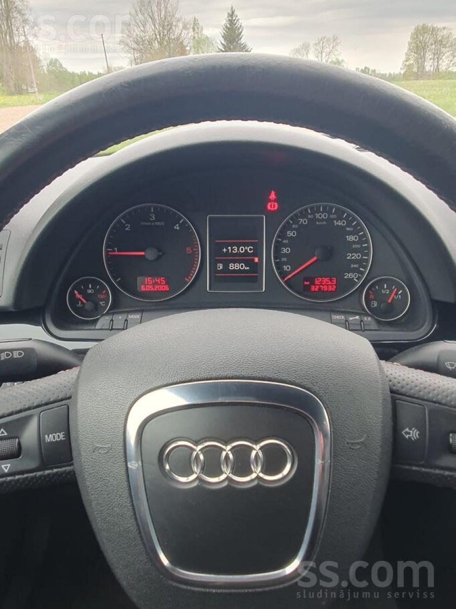 Red Audi A4 2006 in Riga, with an engine capacity of 2.00 L and mileage of 328 thousand km for 4200 €, photo 20 on AUTOMOTO.COM.LV