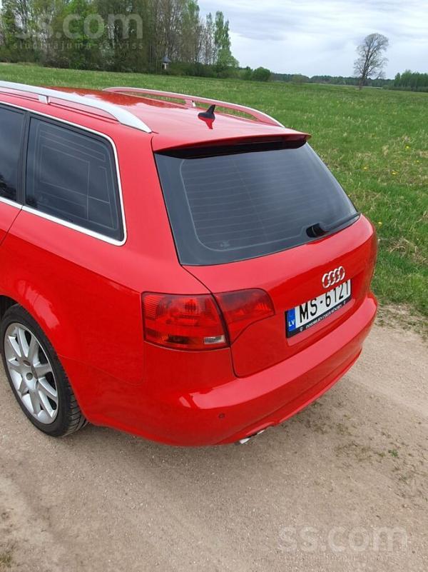 Sarkans Audi A4 2006 Preiļi, ar dzinēja tilpumu 2.00 L un nobraukumu 328 tūkst. km par 3800 €, foto 3 vietnē AUTOMOTO.COM.LV