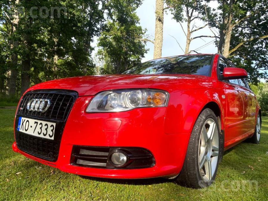 Red Audi A4 2006 in Madona, with an engine capacity of 2.00 L and mileage of 319 thousand km for 4390 €, photo 6 on AUTOMOTO.COM.LV