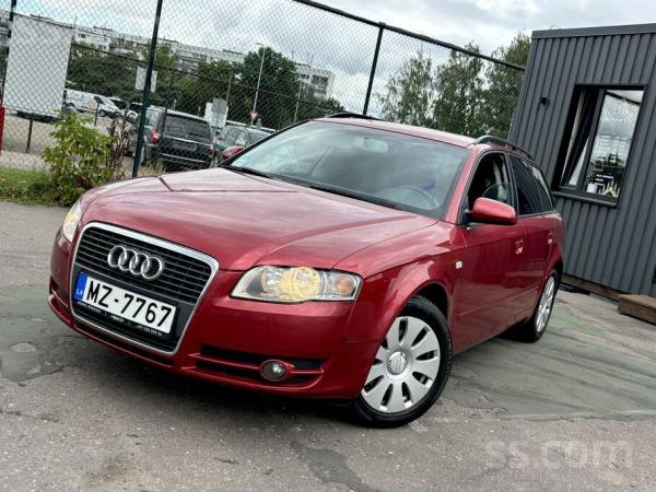 Red Audi A4 2006 in Riga, with an engine capacity of 2.00 L and mileage of 303 thousand km for 3350 €, photo 1 on AUTOMOTO.COM.LV