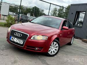Sarkans Audi A4 2006 Rīga, ar dzinēja tilpumu 2.00 L un nobraukumu 303 tūkst. km par 3350 €, foto  vietnē AUTOMOTO.COM.LV