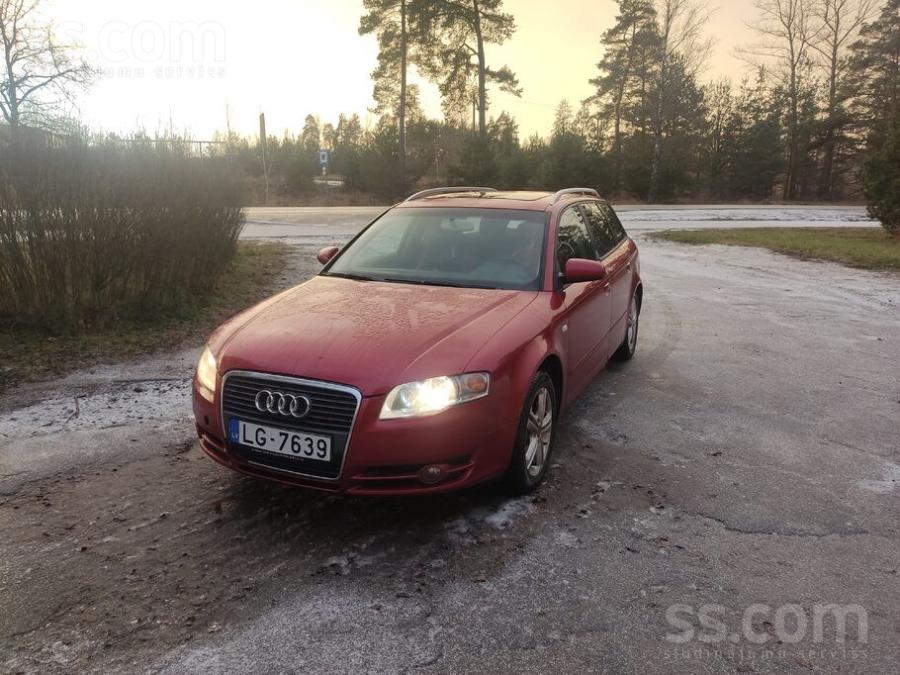 Red Audi A4 2007 in Dobele, with an engine capacity of 1.90 L and mileage of 348 thousand km for 1550 €, photo 1 on AUTOMOTO.COM.LV