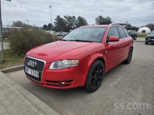 Sarkans Audi A4 2007 Cēsis, ar dzinēja tilpumu 2.70 L un nobraukumu 382 tūkst. km par 2800 €, foto  vietnē AUTOMOTO.COM.LV