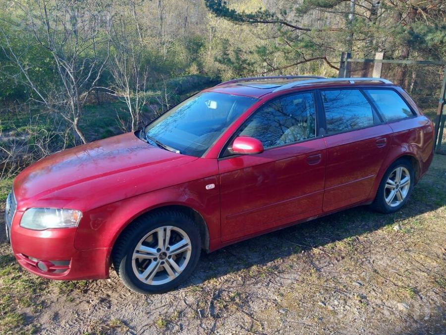 Red Audi A4 2007 in Dobele, with an engine capacity of 2.00 L and mileage of 350 thousand km for 1800 €, photo 3 on AUTOMOTO.COM.LV