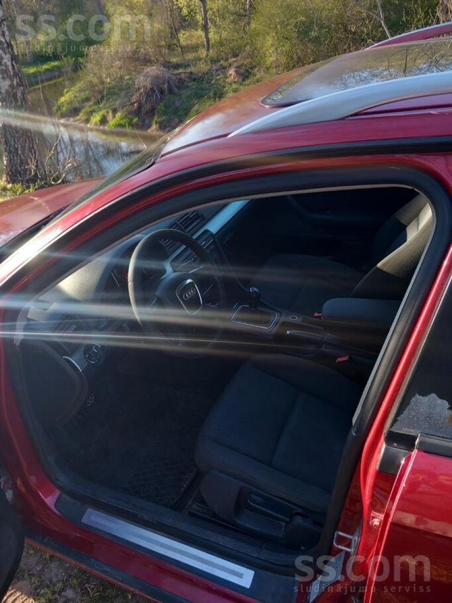 Red Audi A4 2007 in Dobele, with an engine capacity of 2.00 L and mileage of 350 thousand km for 1800 €, photo 8 on AUTOMOTO.COM.LV