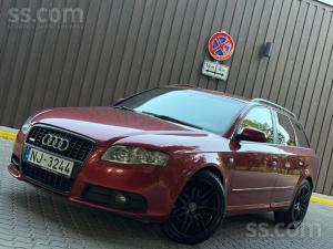 Sarkans Audi A4 2007 Rīga, ar dzinēja tilpumu 2.00 L un nobraukumu 350 tūkst. km par 1990 €, foto  vietnē AUTOMOTO.COM.LV