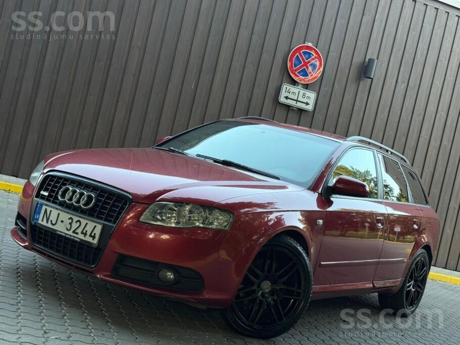 Red Audi A4 2007 in Riga, with an engine capacity of 2.00 L and mileage of 350 thousand km for 1990 €, photo 1 on AUTOMOTO.COM.LV