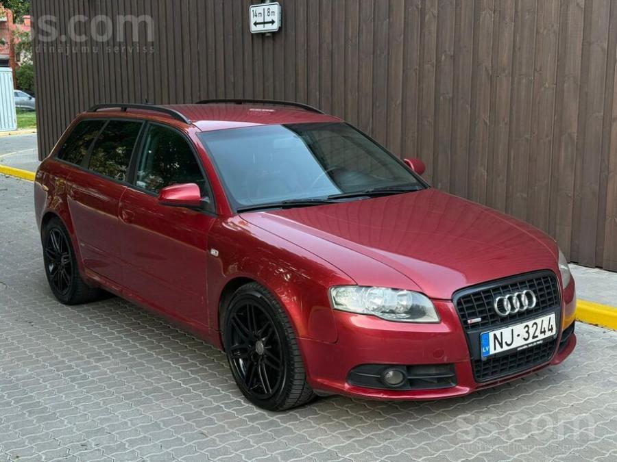 Red Audi A4 2007 in Riga, with an engine capacity of 2.00 L and mileage of 350 thousand km for 1990 €, photo 8 on AUTOMOTO.COM.LV