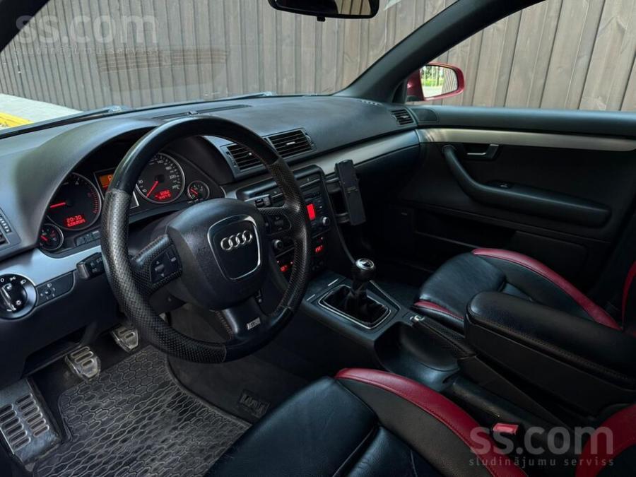 Red Audi A4 2007 in Riga, with an engine capacity of 2.00 L and mileage of 350 thousand km for 1990 €, photo 13 on AUTOMOTO.COM.LV